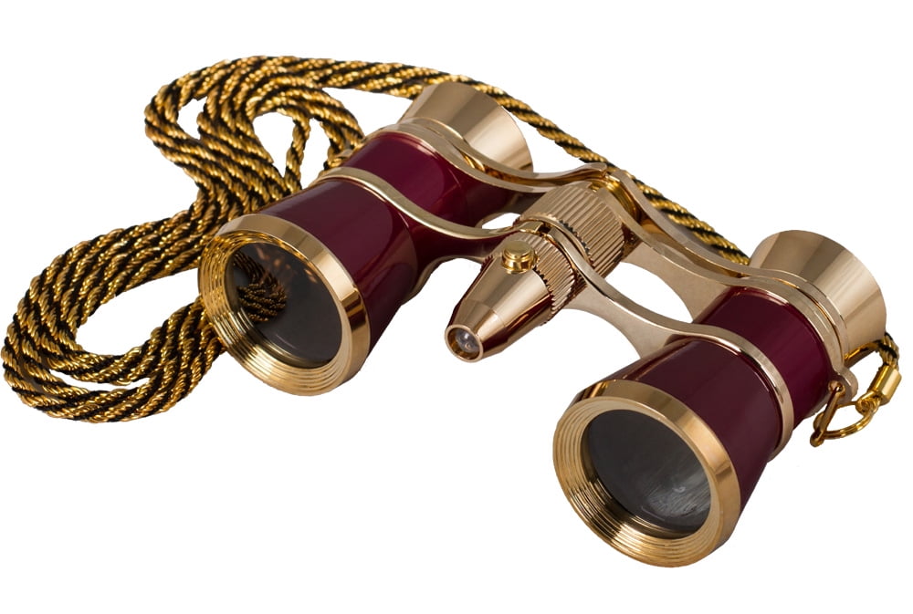 Broadway 325F Opera Glasses (red, with LED light and chain) - Walmart.com