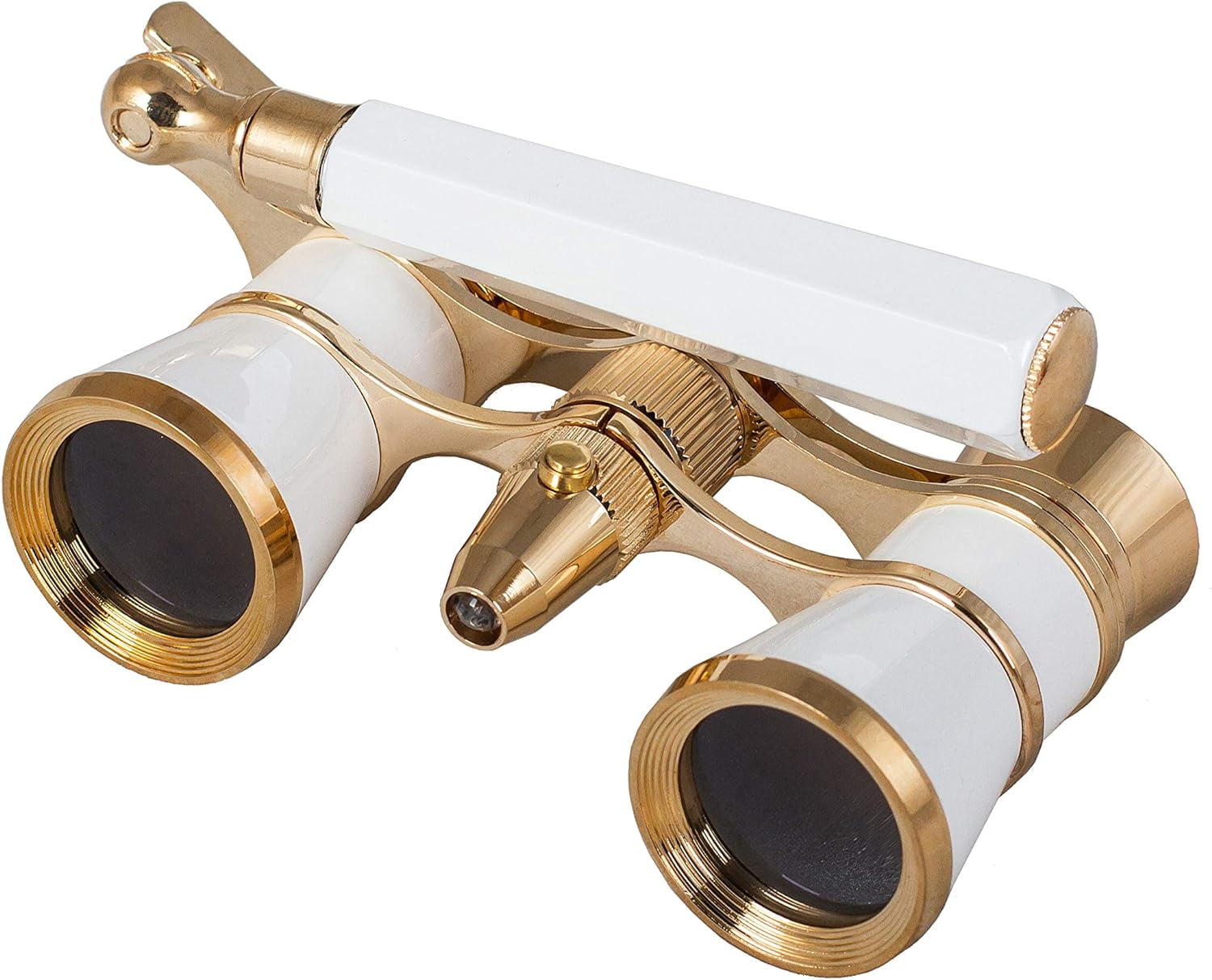 Levenhuk Broadway 325N Opera Glasses (White Theater Binoculars with LED ...