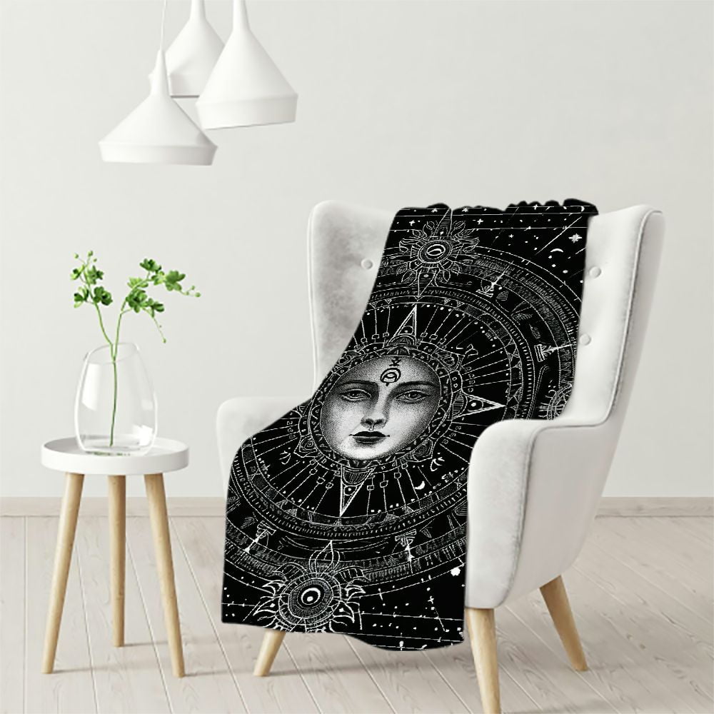 Levens Sun and Moon Blanket Gifts for Women Girls Mom, Space ...
