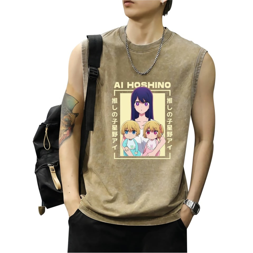 Leveorch Anime Character Hoshino Ai Tank Top Hoshino Family Ruby&Aqua ...