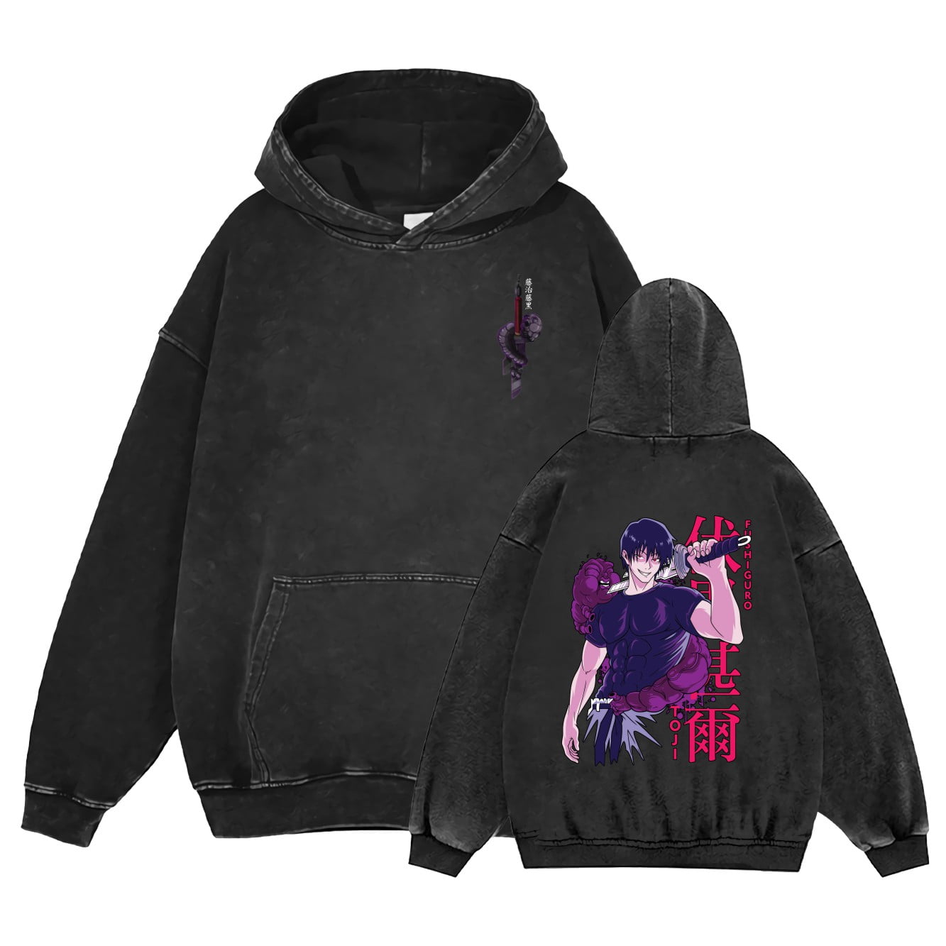 Leveorch Anime Fushiguro Toji Comfort Hoodie Classic Pullover High ...