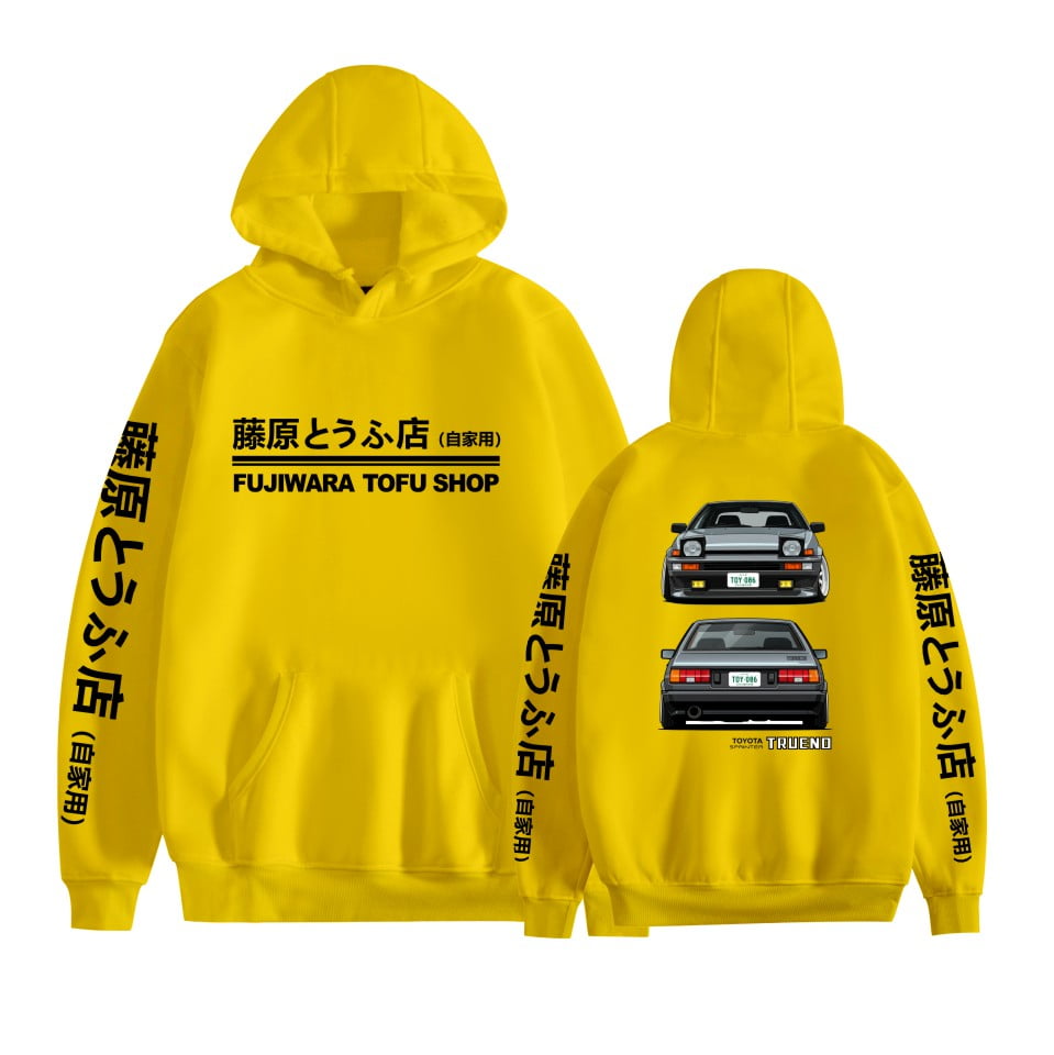 Leveorch Anime Merch Initial D Retro Street Style Pocket Long Sleeve ...