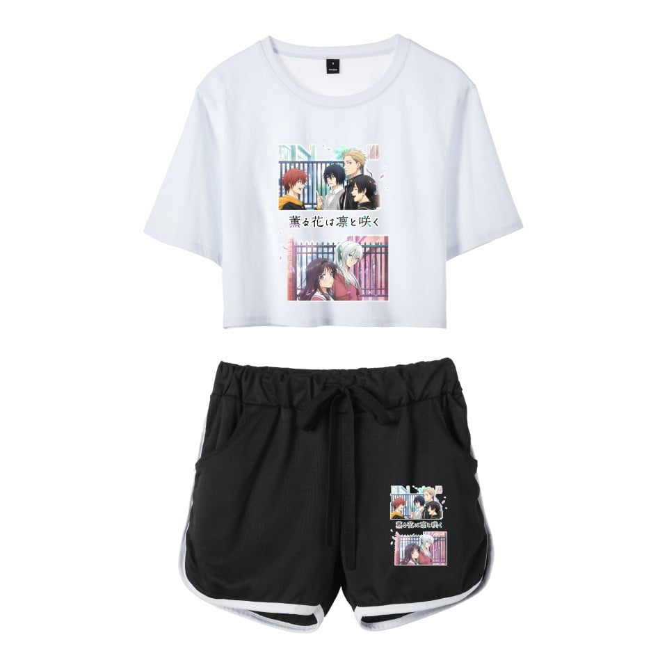 Leveorch Anime The Fragrant Flower Blooms with Dignity Crop Top and ...