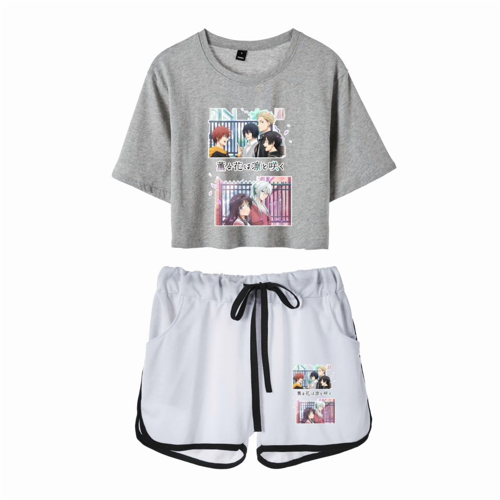 Leveorch Anime The Fragrant Flower Blooms with Dignity Crop Top and ...
