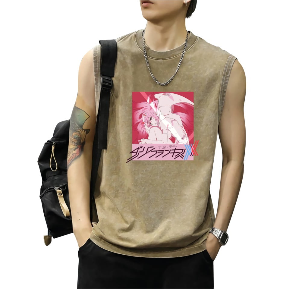 Leveorch Anime Wahsed Tank Top Anime Character Zero Two Printed Summer ...