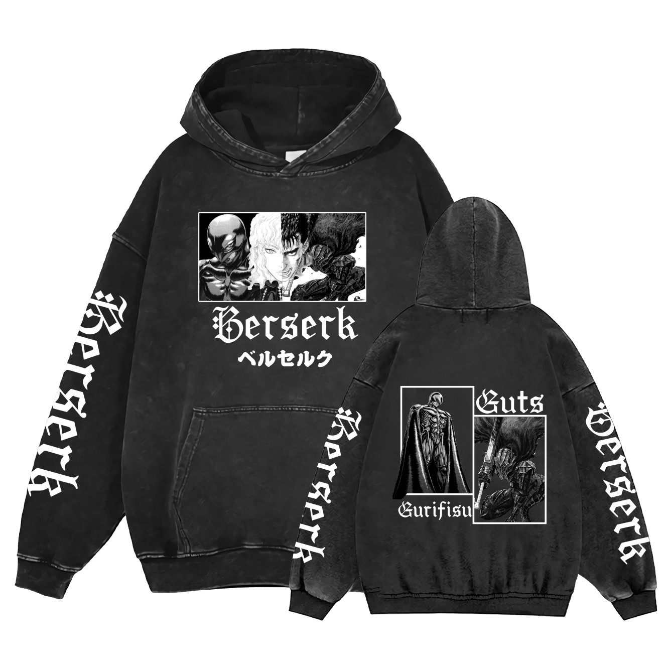 Leveorch Berserk Memorial Edition Hoodie Unisex Comfort High Street ...