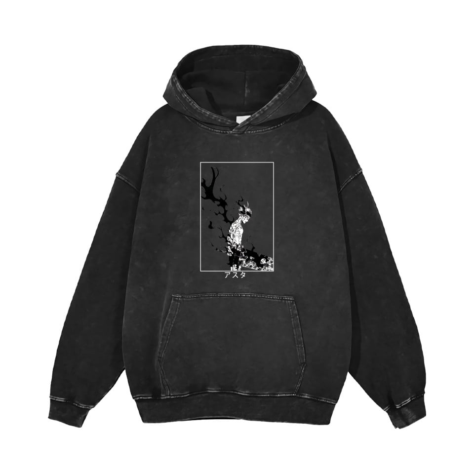 Leveorch Black Clover Hoodies for Men Asta Cosplay Costume Jacket ...