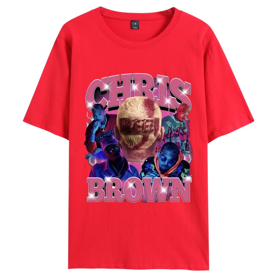 Leveorch Chris Brown Pop Music Album Cover Graphic T Shirt Breezy Bowl ...