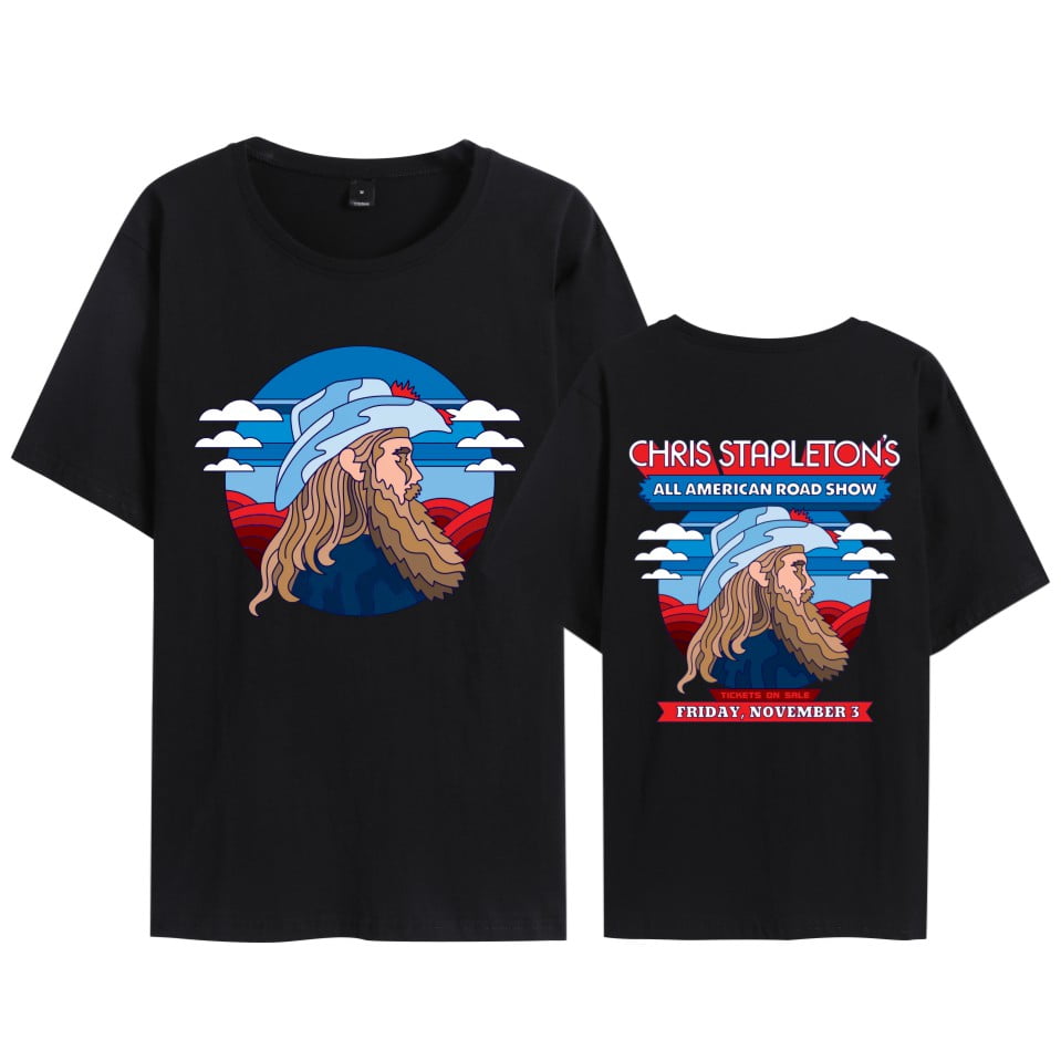Leveorch Chris Stapleton Tour Merch T-shirt Short Sleeve Men Women ...