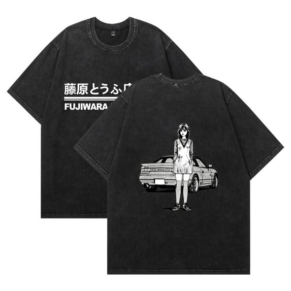 Leveorch Initial D Anime Graphic T-shirt Women/Men Streetwear - Walmart.com