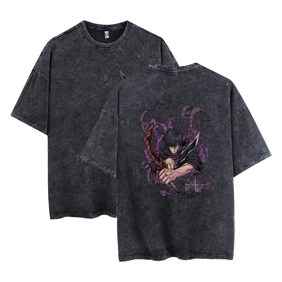 Leveorch Solo Leveling Chibi Short Sleeve Tee Women Men Crewneck T ...