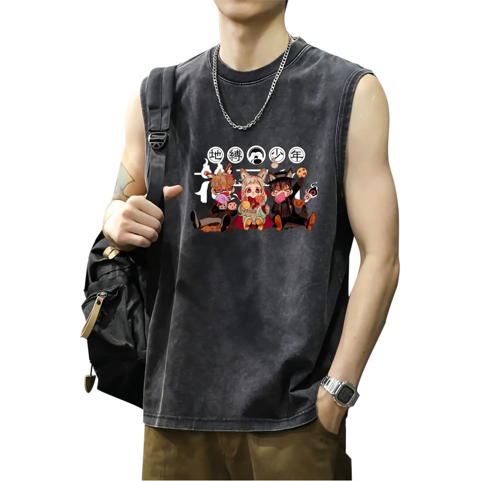Leveorch Toilet-bound Hanako-kun Washed Tank Tops Anime Tank Tops for ...