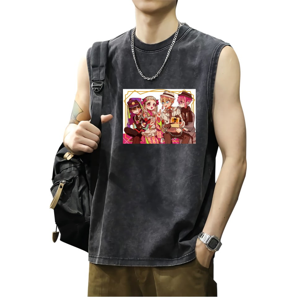 Leveorch Toilet-bound Hanako-kun Washed Tank Tops Anime Tank Tops for ...