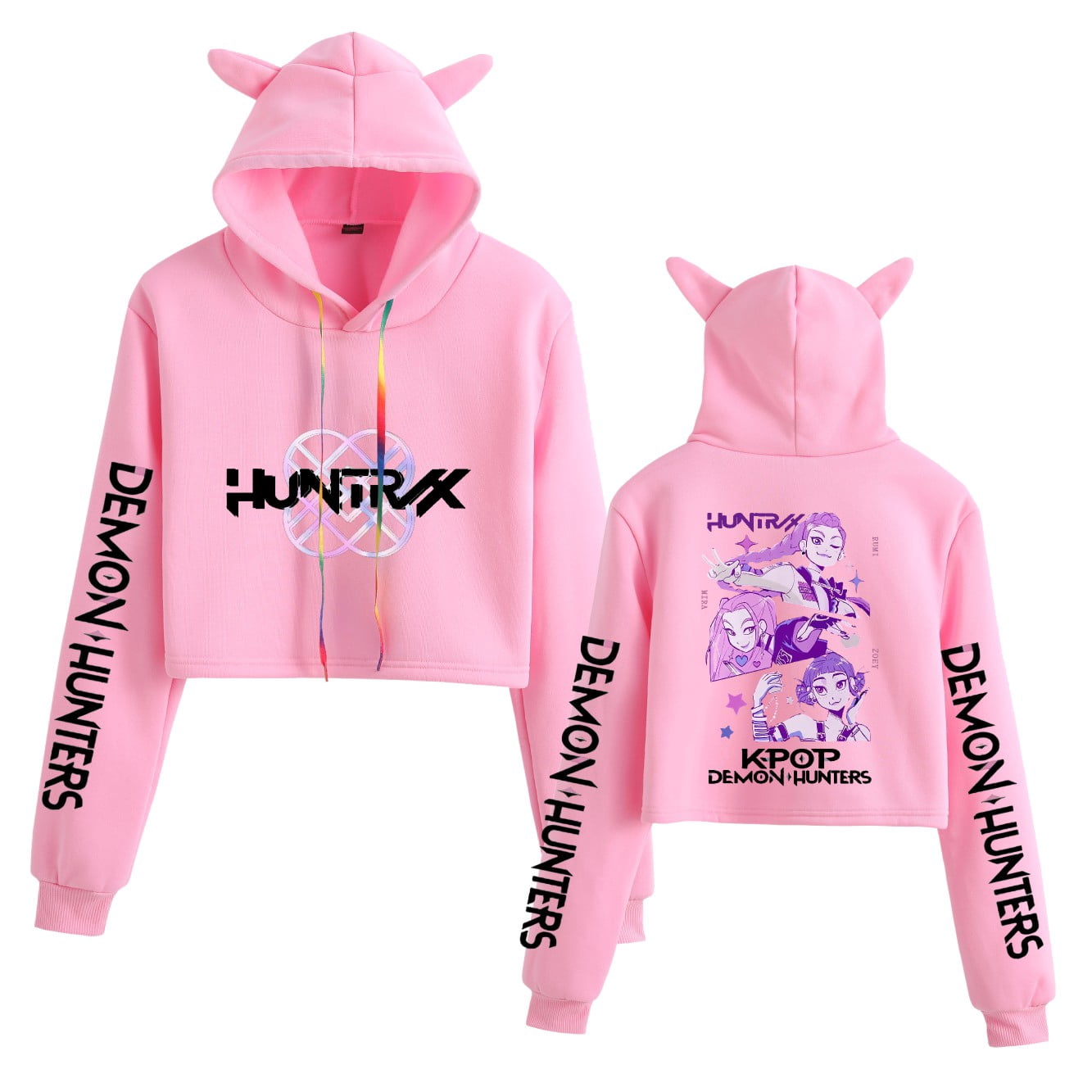 Leveorch Women’s Cat Ear Hoodie – Cartoon Graphic Pullover Sweatshirt ...