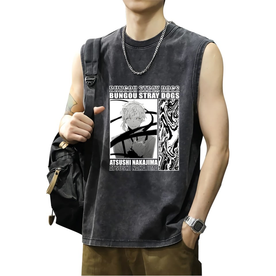 Leveorch dazai osamu Washed Tank Top Edogawa Rampo Nakajima Atsushi ...