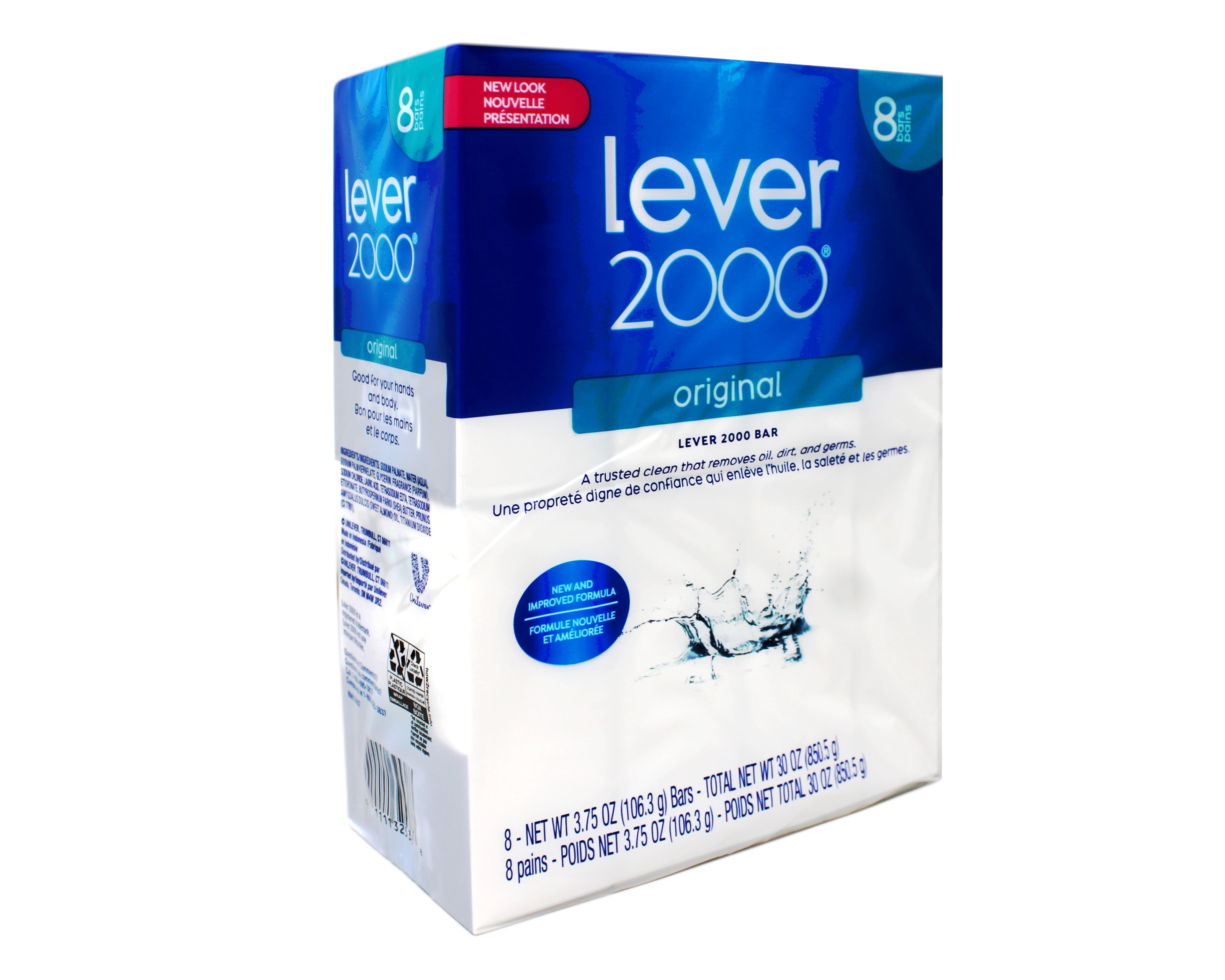 Lever 2000 Original Bar Soap, Fresh Clean Scent, 8 Bars, 3.75 oz Each ...