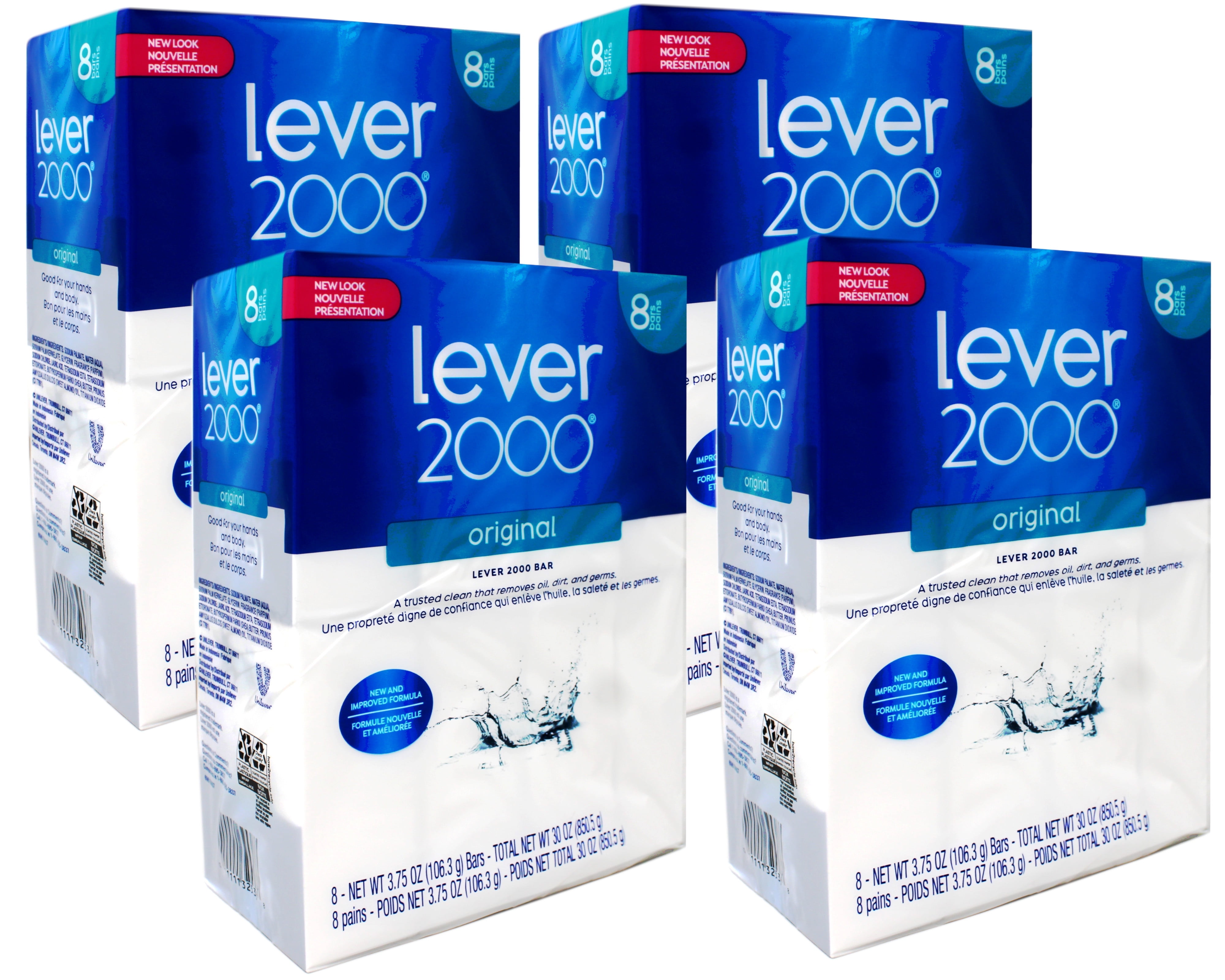 Lever 2000 Original Refreshing Bar Soap, 3.75 OZ 8 Count - 4 Pack ...