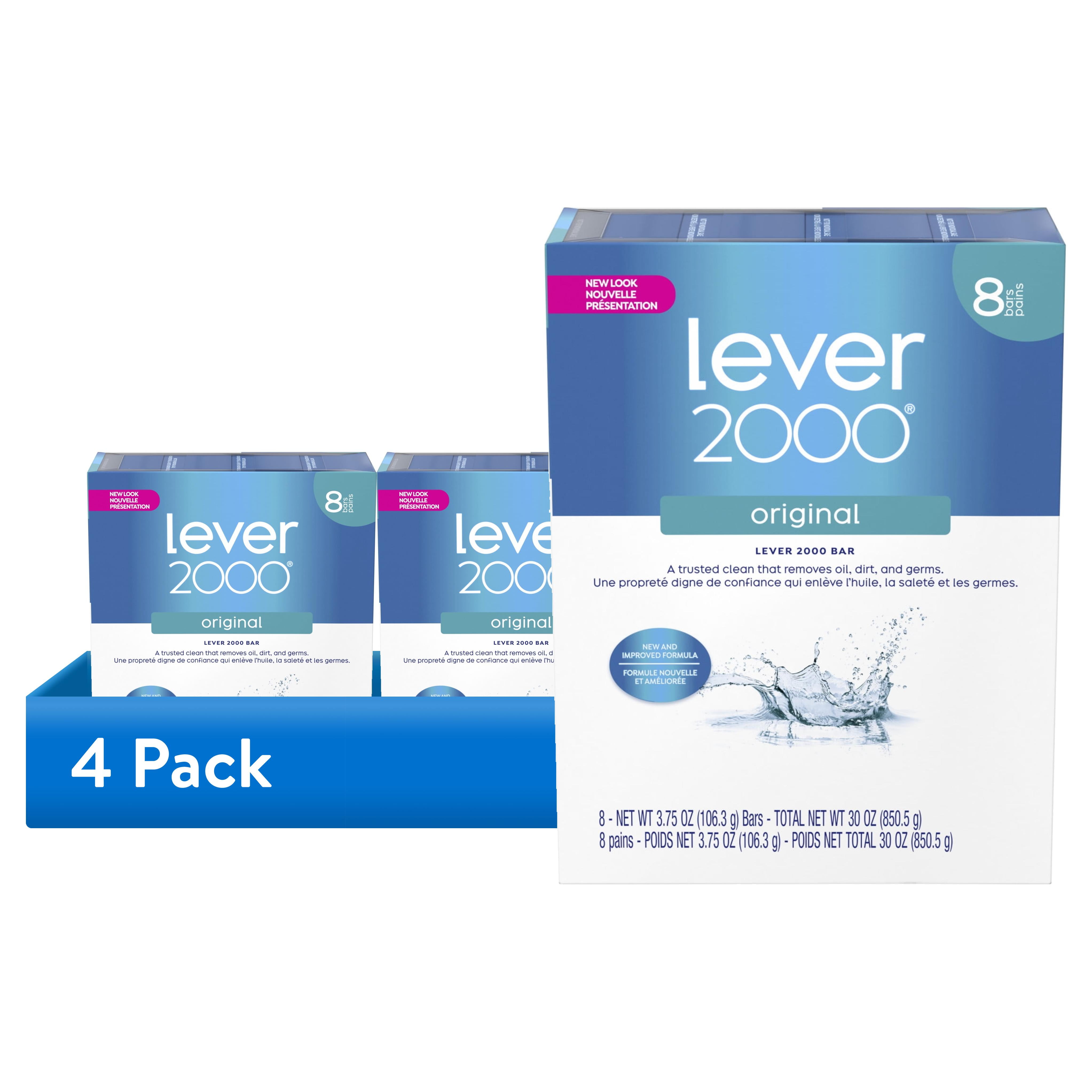 (4 pack) Lever 2000 Original Refreshing Bar Soap, 3.75 OZ 8 Count ...