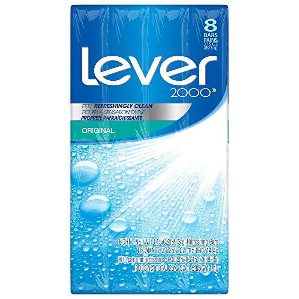 LEVER 2000 BODY WASH 3.15 oz Bar Pack of 8, Original Soap Bar for Body ...