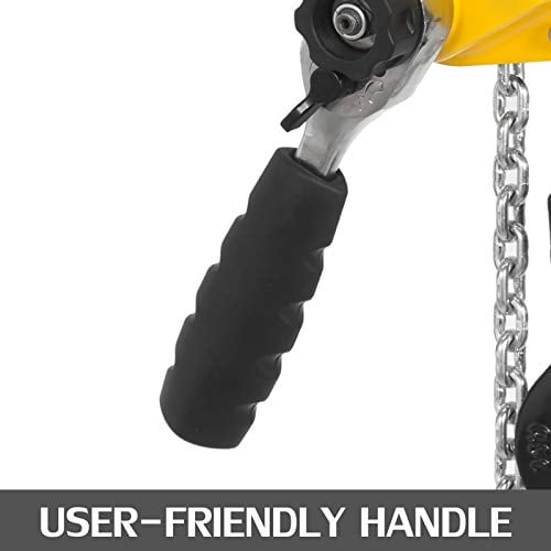 Lever Block Chain Hoist, 1650lbs Capacity Manual Chain Hoist, 0.75t ...