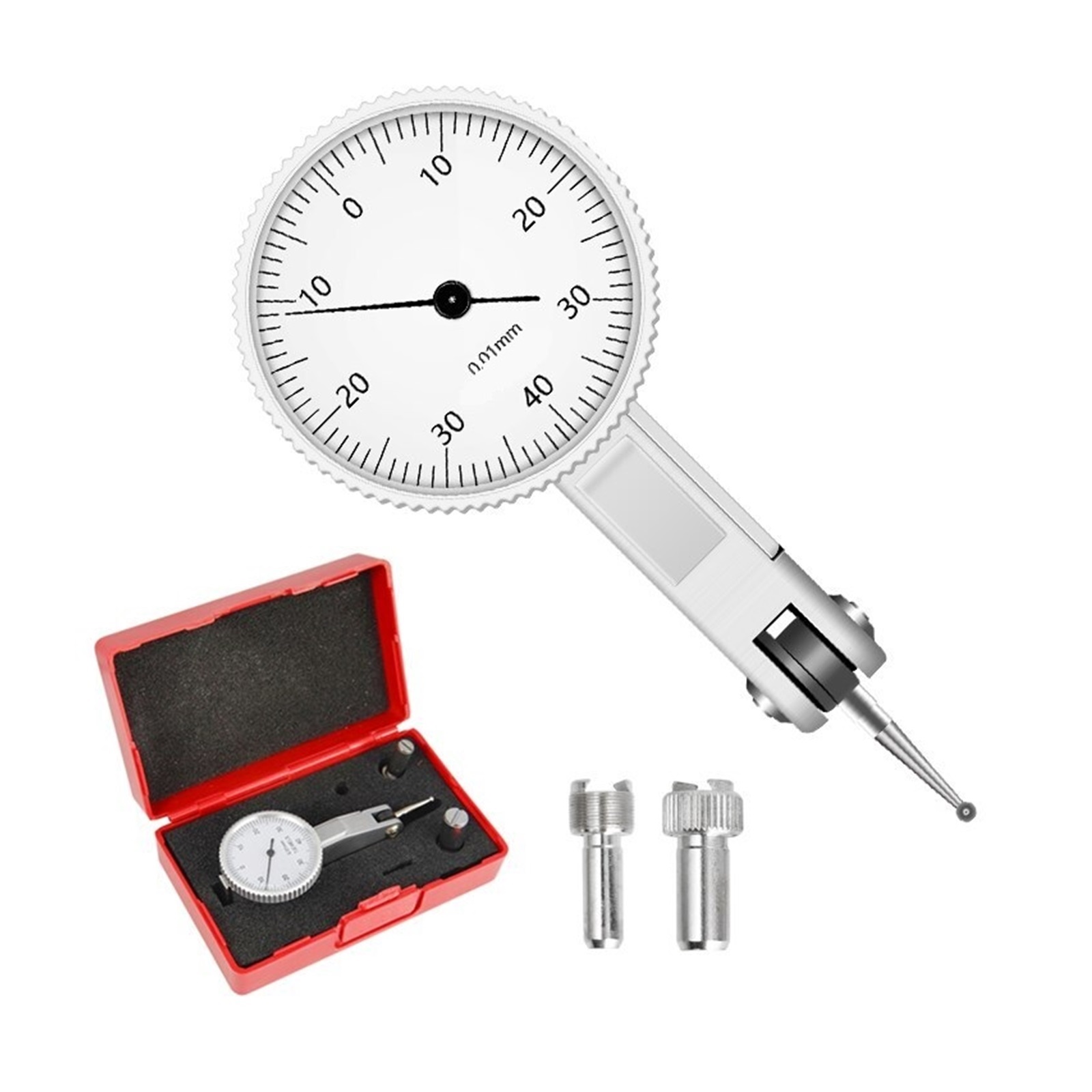 Lever Dial Indicator Set 0.01mm Shockproof Test Gauge Scale Precision ...