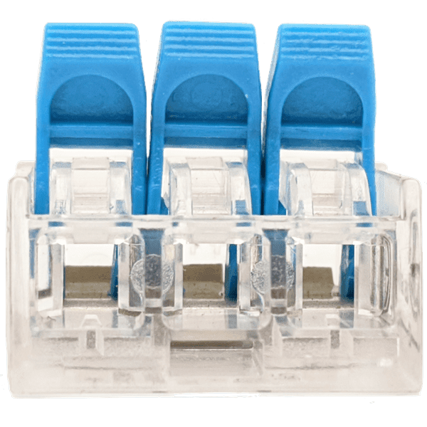 Lever Nut Connector 3 port 24-12AWG Stranded/Solid Splicing Conductor ...