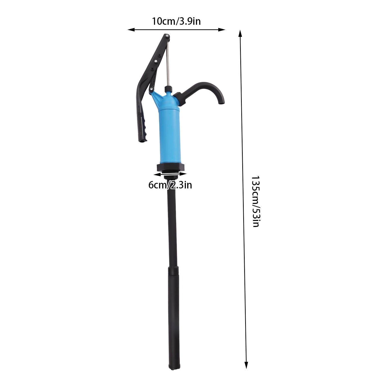 Lever-Type Drum Pump for 5-55 Gallon Liquid Transfer, Manual Operation ...