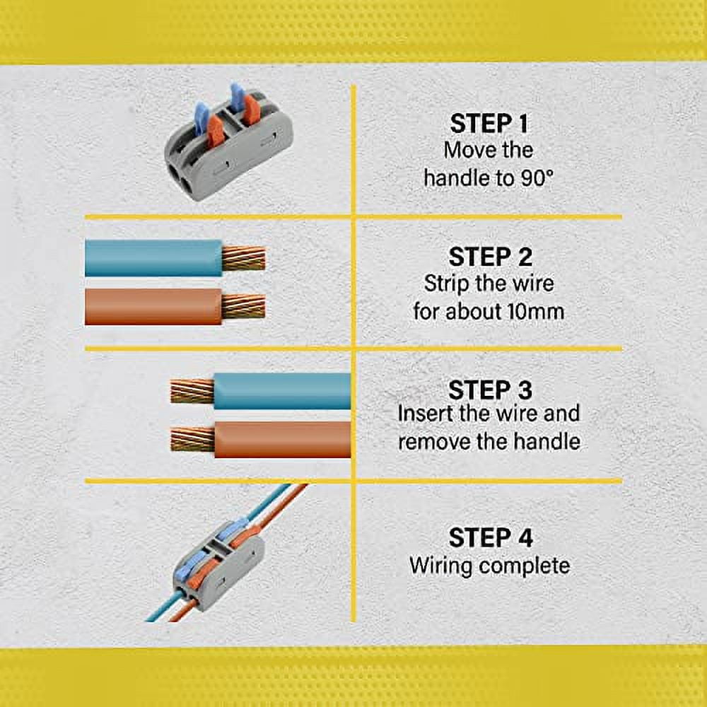 Lever Wire Connectors – Wire Splice Nuts - Electrical Connectors Kit ...