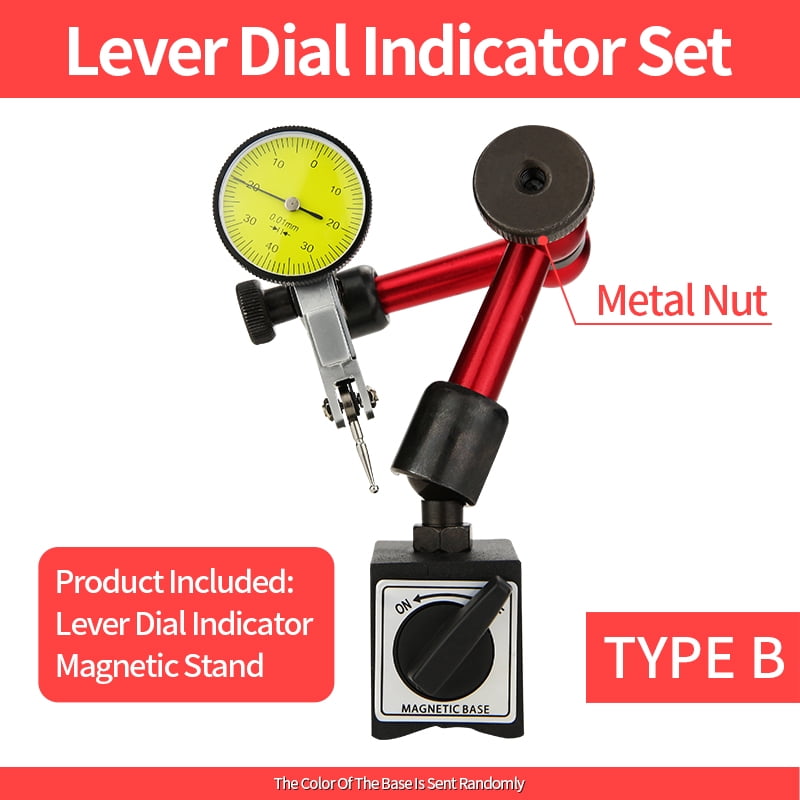 Leverage Dial Indicator Magnetic Base Holder Stand Micrometer Measuring ...