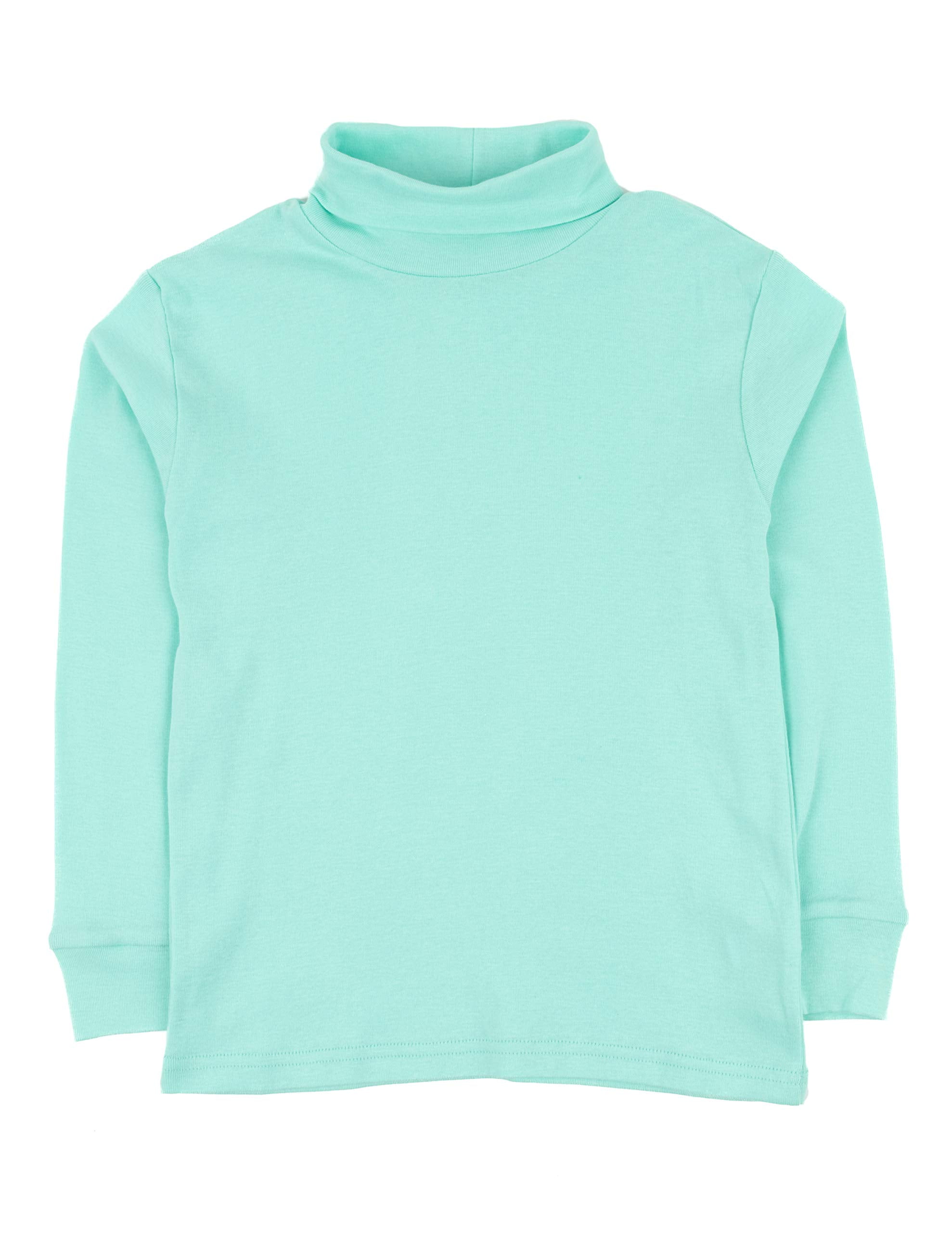 Leveret Girls Boys & Toddler Solid Turtleneck 100% Cotton Kids Shirt (2 ...