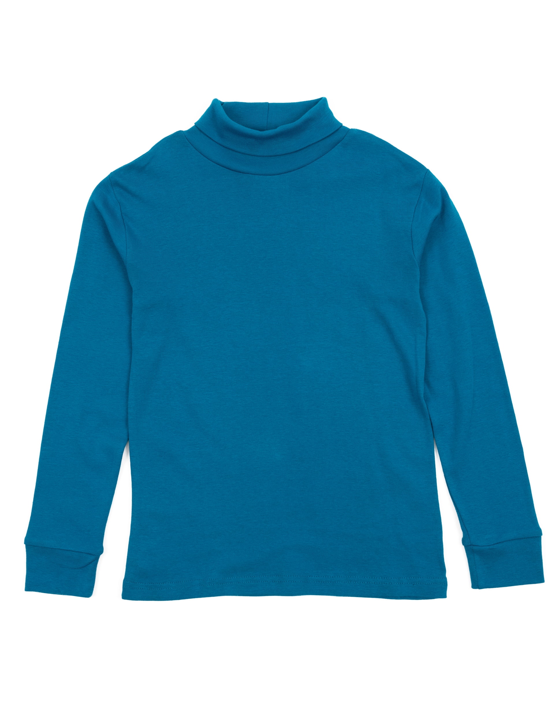 Leveret Kids Cotton Turtleneck Teal Blue 8 Year - Walmart.com