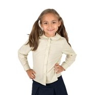 Girls Dress Back School Uniform Navy Blue White Collar Tie Short Sleeve ...