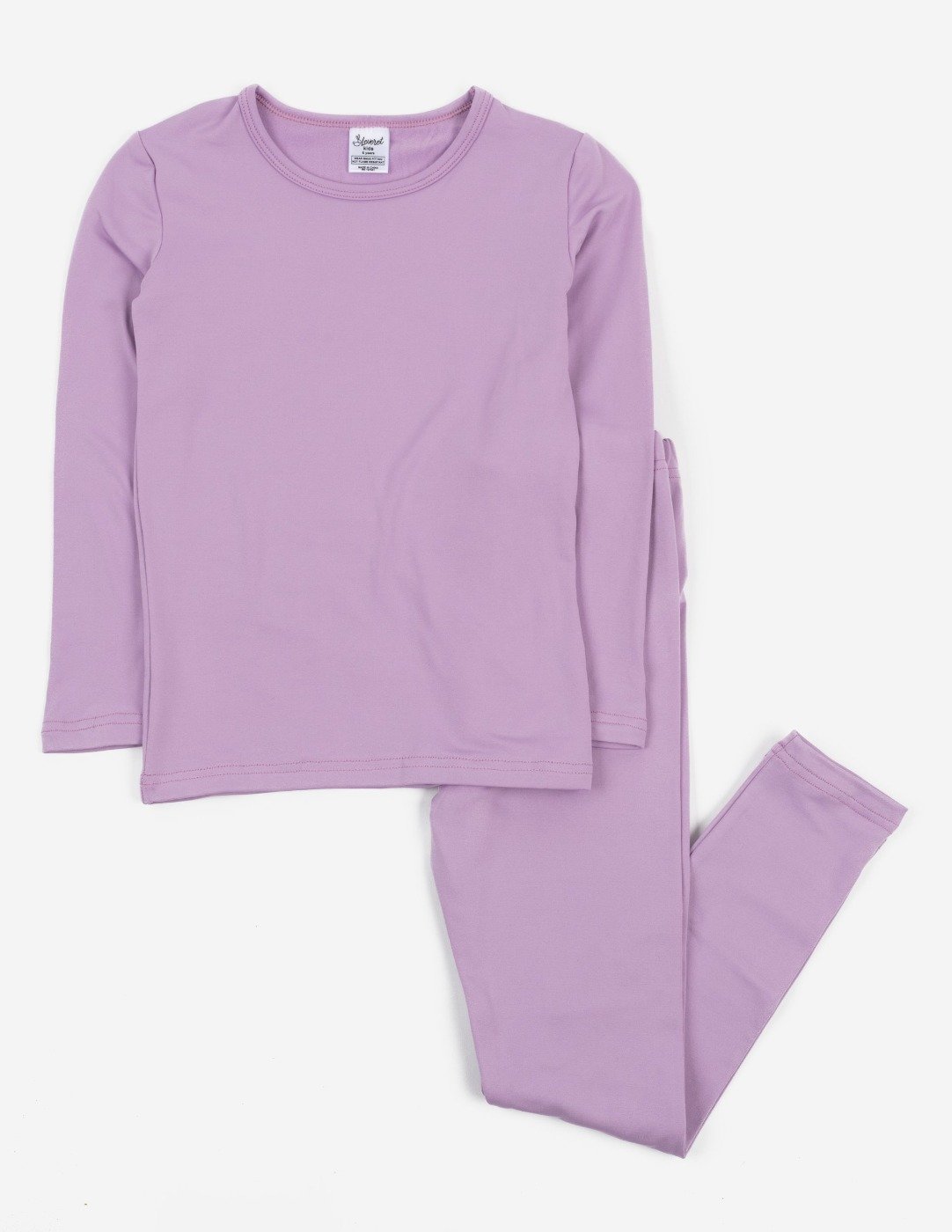 Leveret Kids Two Piece Thermal Pajamas Solid Purple 8 Year - Walmart.com