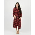 Leveret Womens Flannel Robe Red & Black Plaid S - Walmart.com