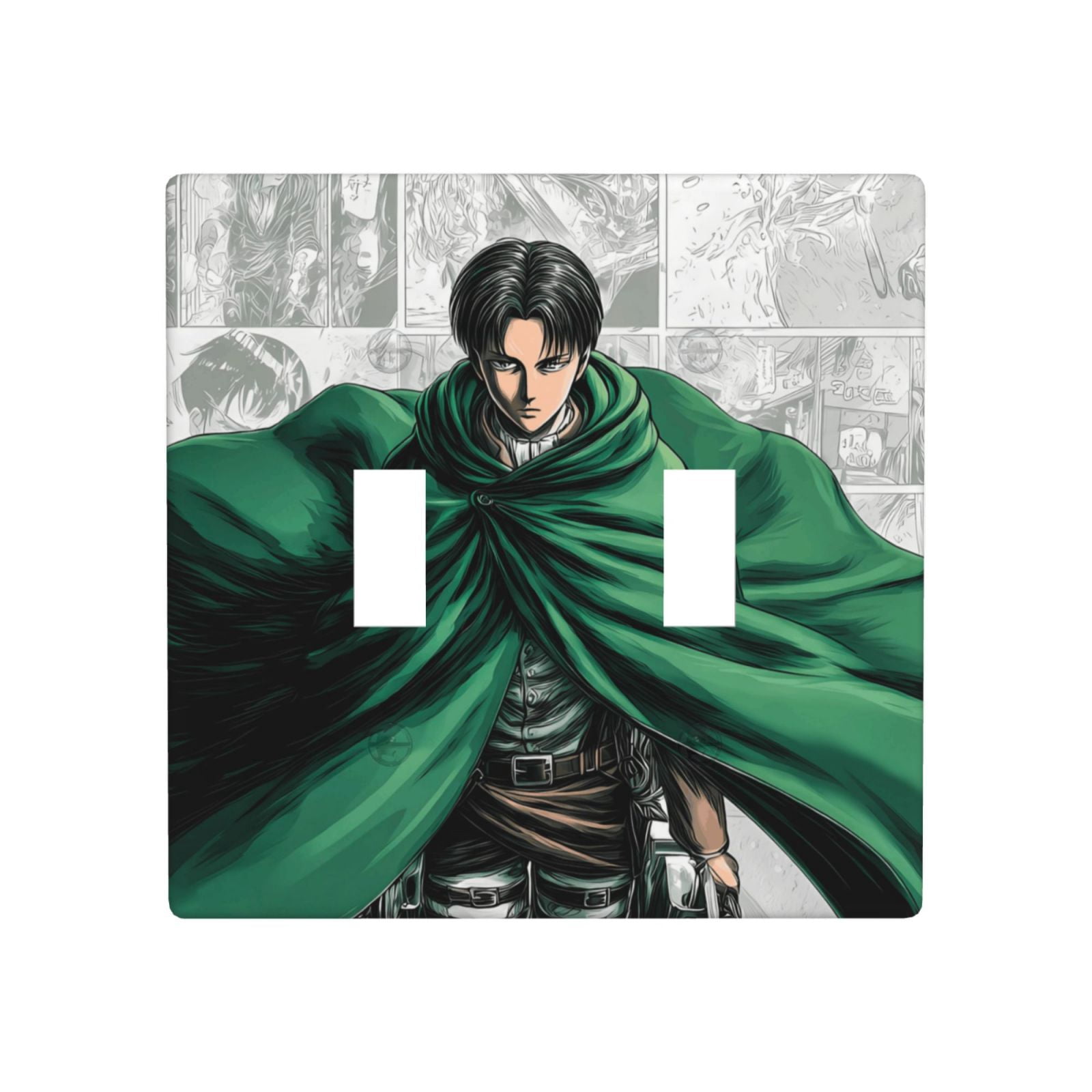 Levi Ackerman Attack On Titan Cover Plate Double Toggle Decorative Wall ...