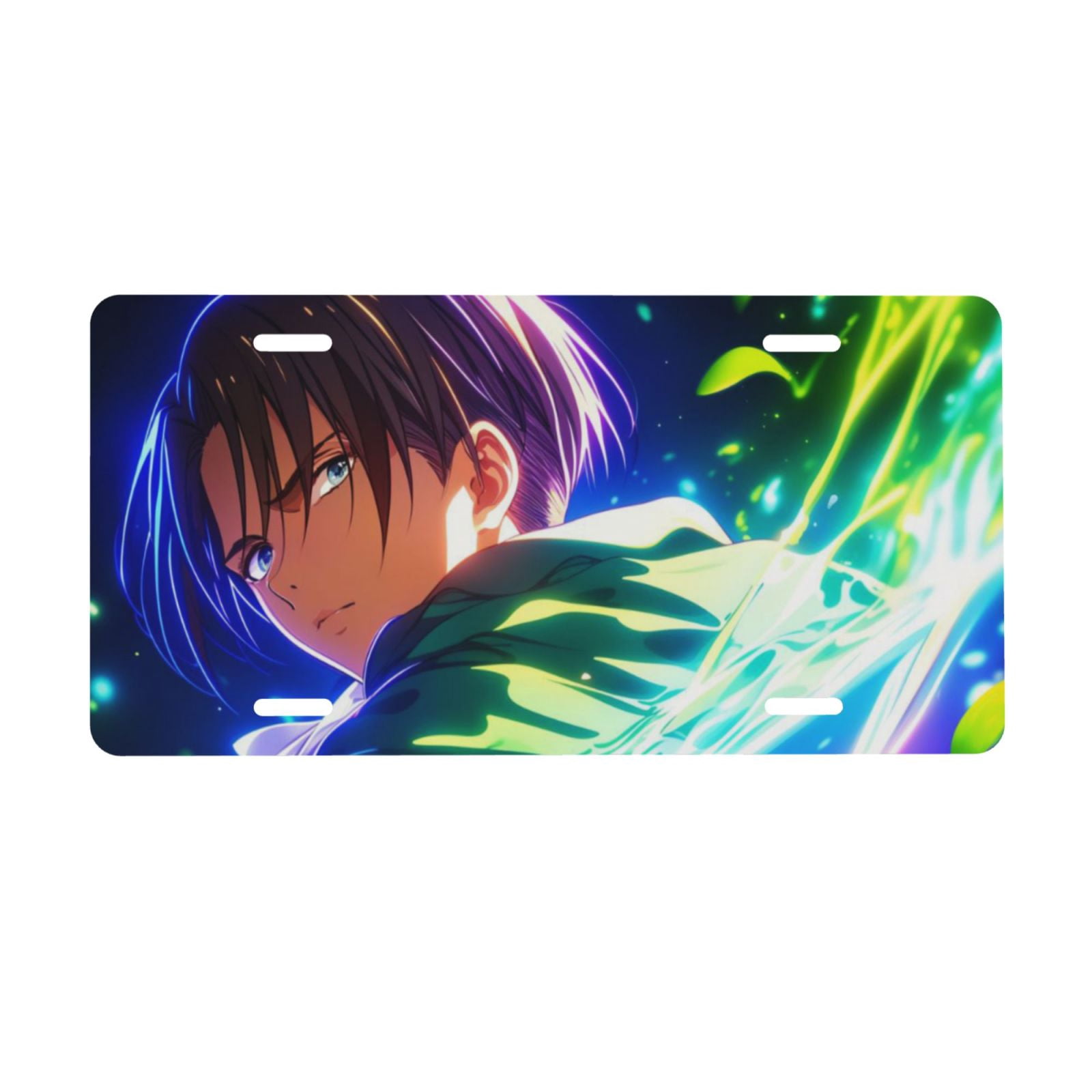 Levi Ackerman License Plate, Car Front License Plates With 4 Holes ...