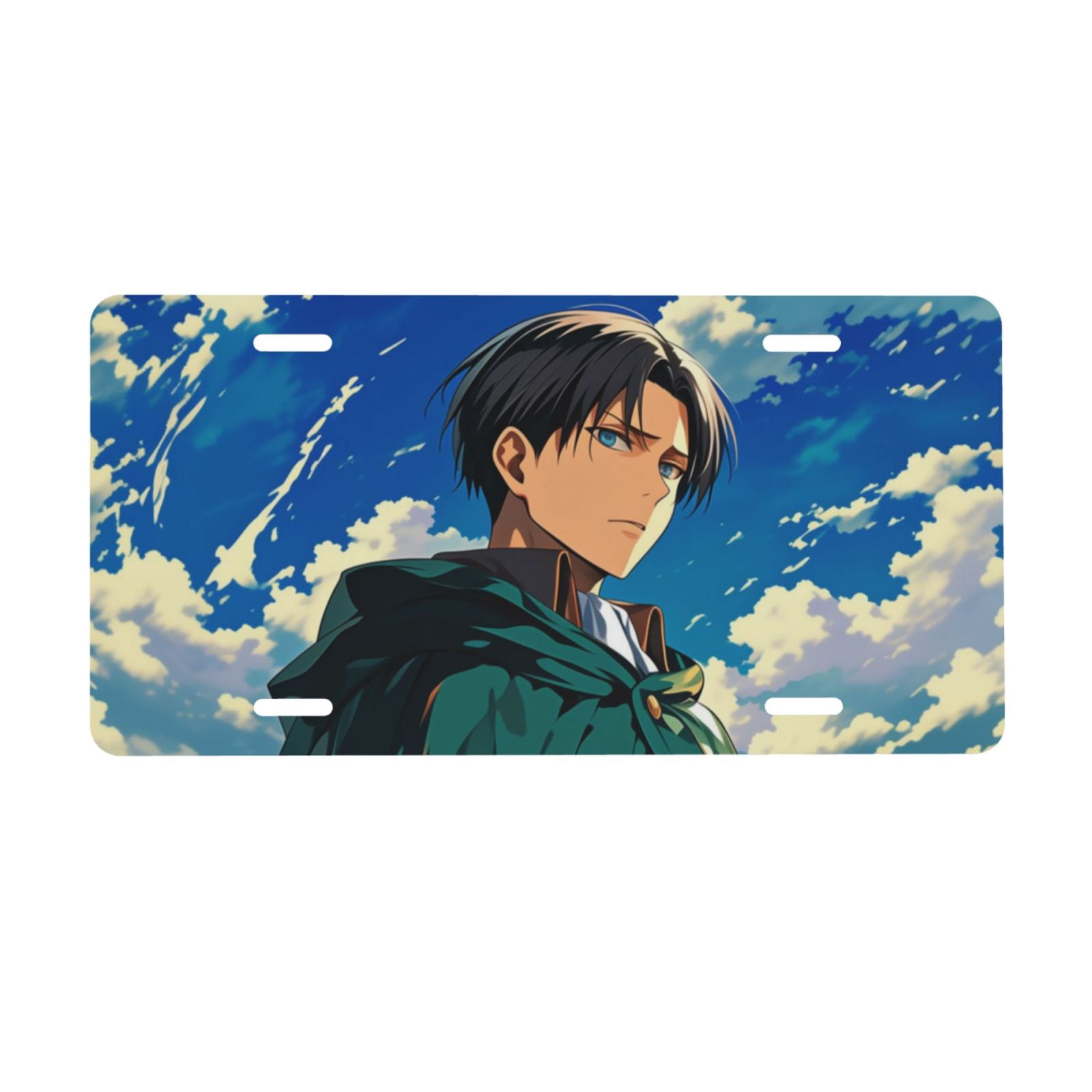 Levi Ackerman License Plate, Car Front License Plates With 4 Holes ...
