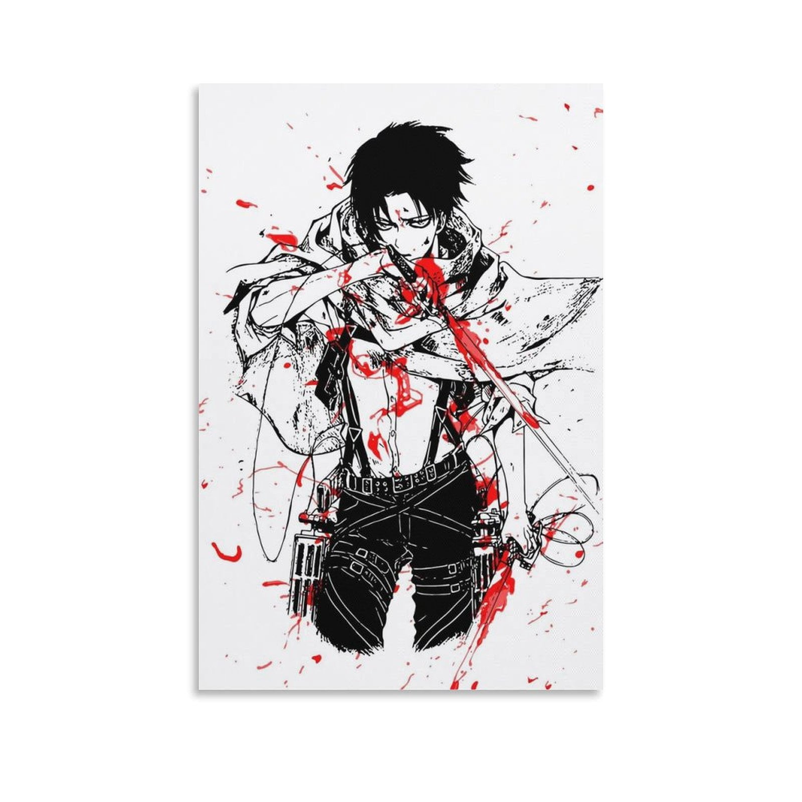 Levi Ackerman Poster Wall Art Picture Painting Poster Canvas Print ...