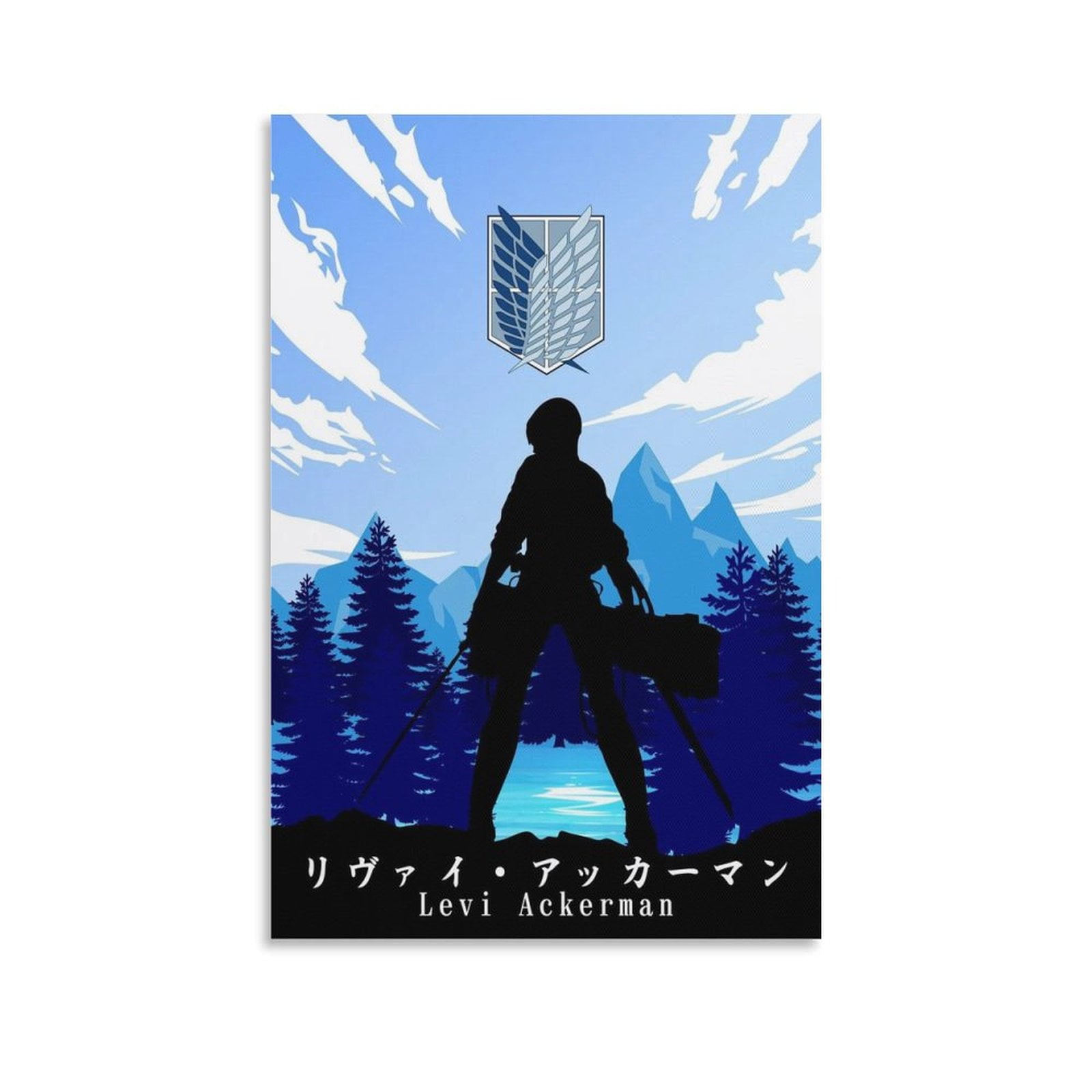 Levi Ackerman Wall Art Poster Gifts Bedroom Prints Home Decor Hanging ...