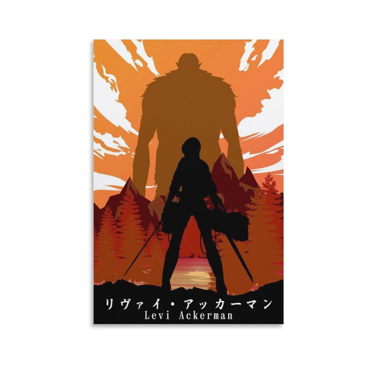 Levi Ackerman Wall Art Room Aesthetic Poster Print Art Wall Painting ...