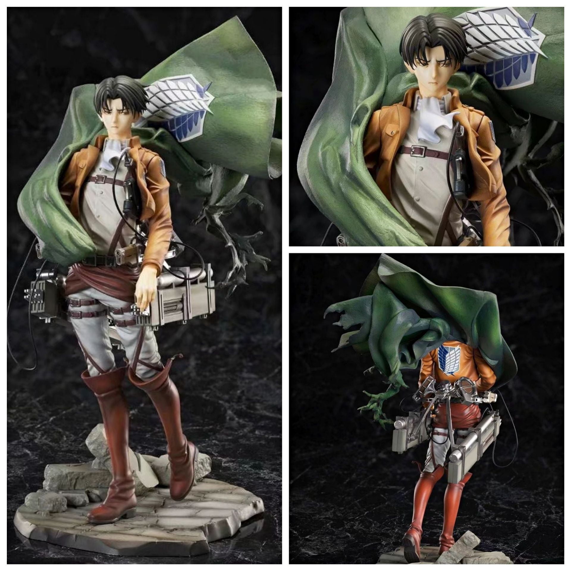 Levi/Eren Jaeger Anime Action Figure 26cm Cartoon Character PVC Model ...