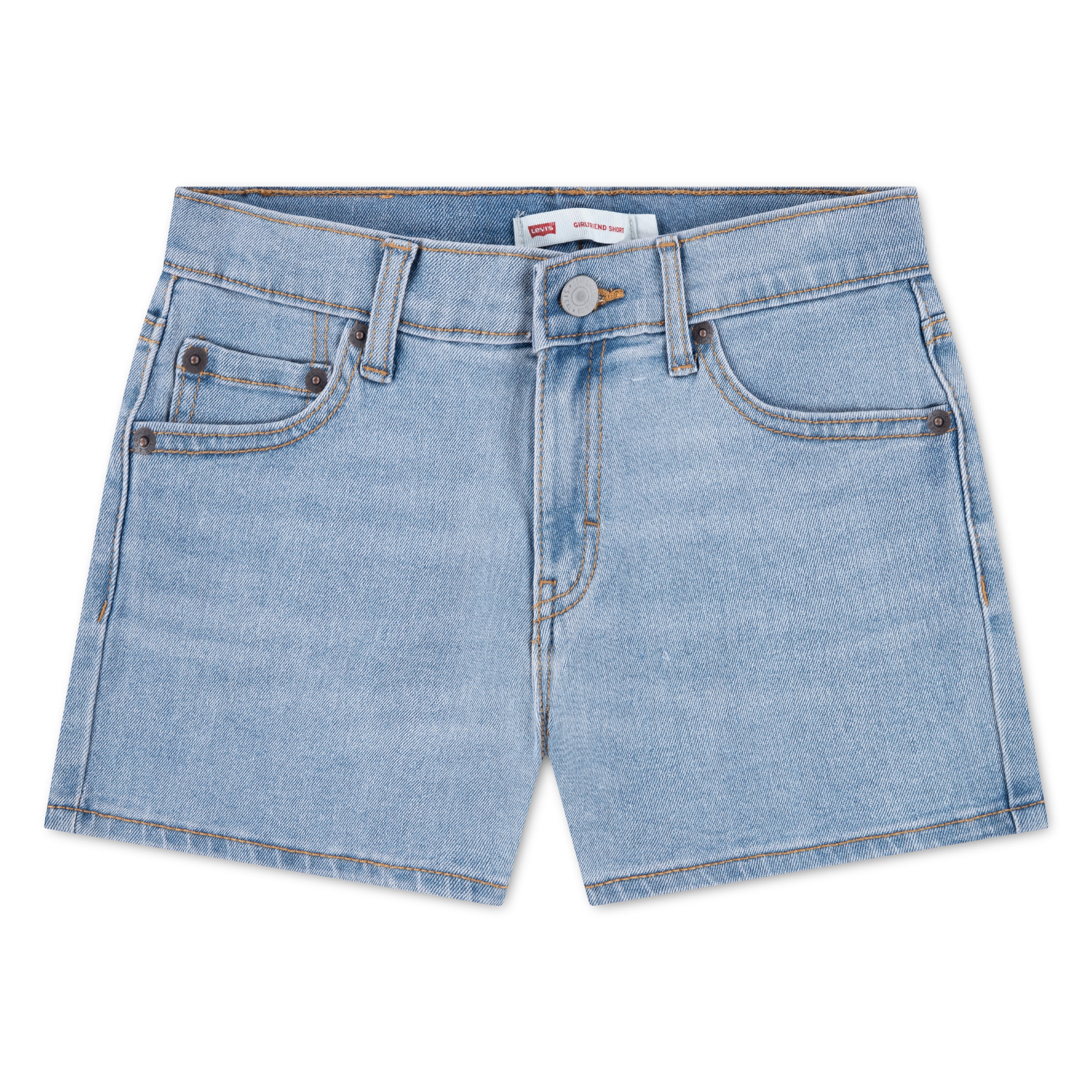 Levi Girls Girlfriend Denim Shorts, Sizes 7-16 - Walmart.com