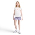 Levi Girls Raglan Short Sleeve Tee and Knit Short Set, Size 7-16 ...