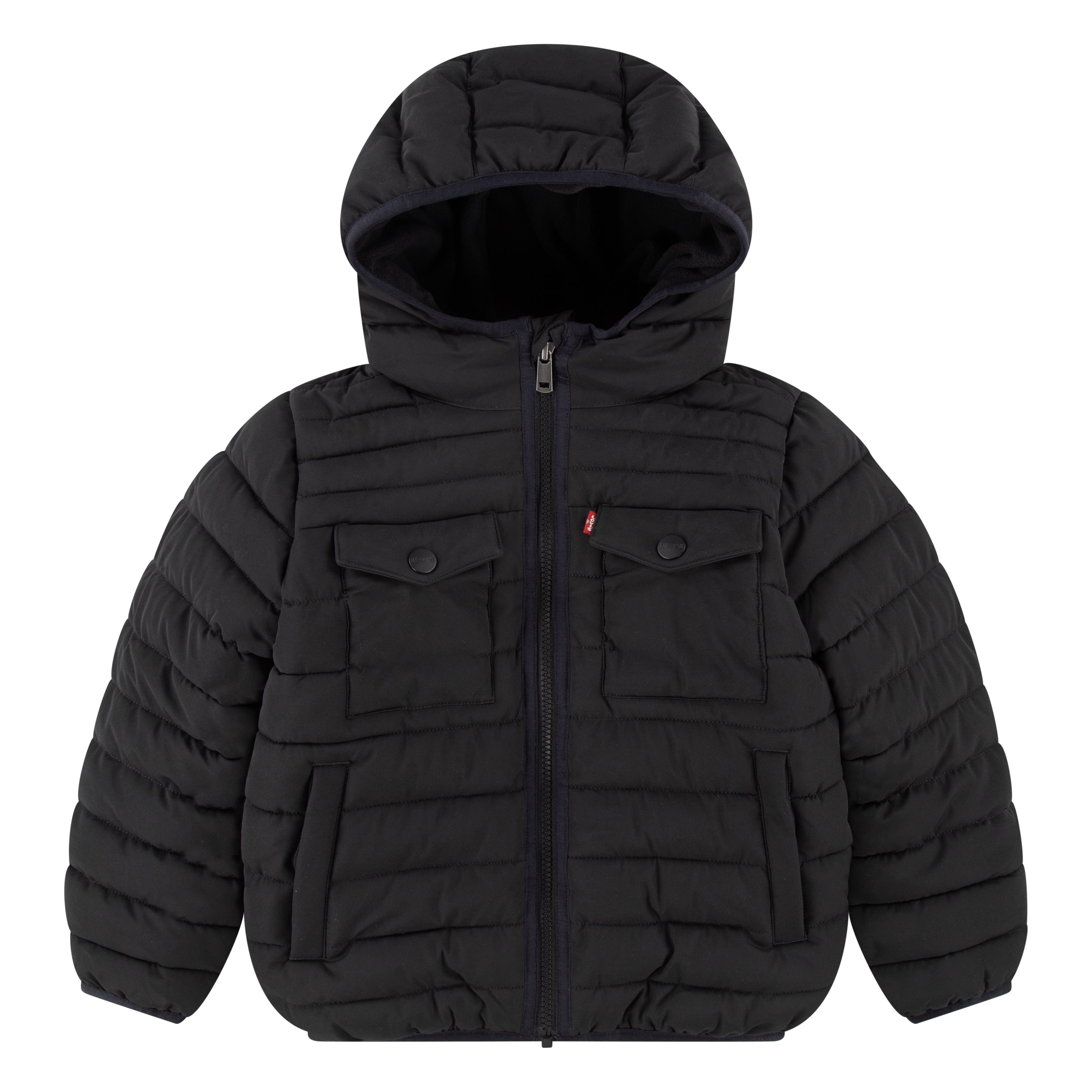 Levi's Boys' Heavyweight Puffer Jacket with Hood, Sizes 4-7 - Walmart.com
