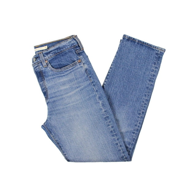 Levi Strauss & Co. Womens Wedgie Denim Medium Wash Straight Leg Pants ...
