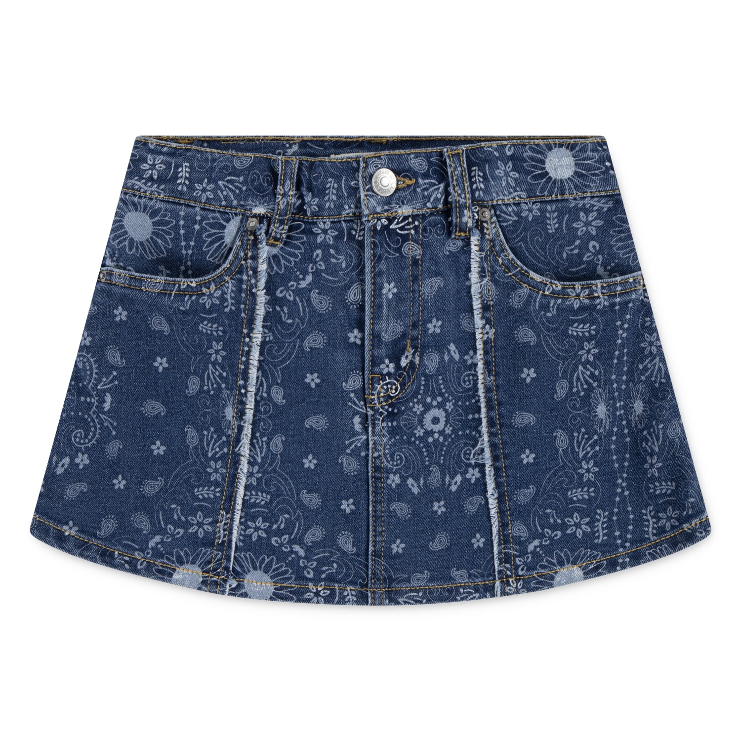 Levi Strauss Signature Girls Denim Skort, Sizes 5-18 - Walmart.com