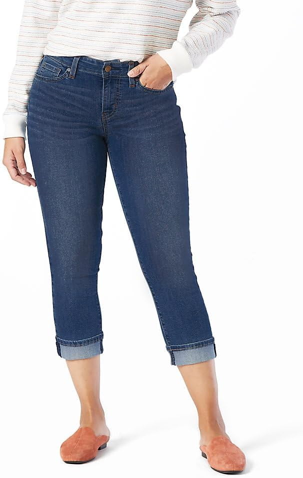 Levi Strauss Signature Gold Women's Mid-Rise Slim Fit Capris (Available ...