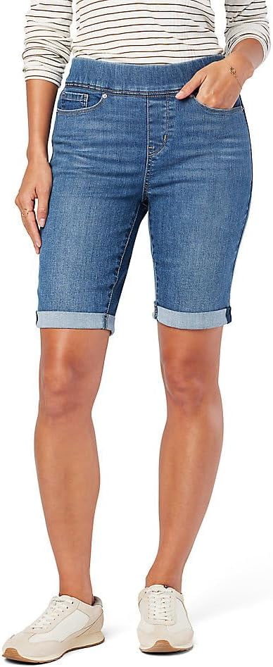 Levi Strauss Signature Gold Women's Totally Shaping Pull on Bermuda ...