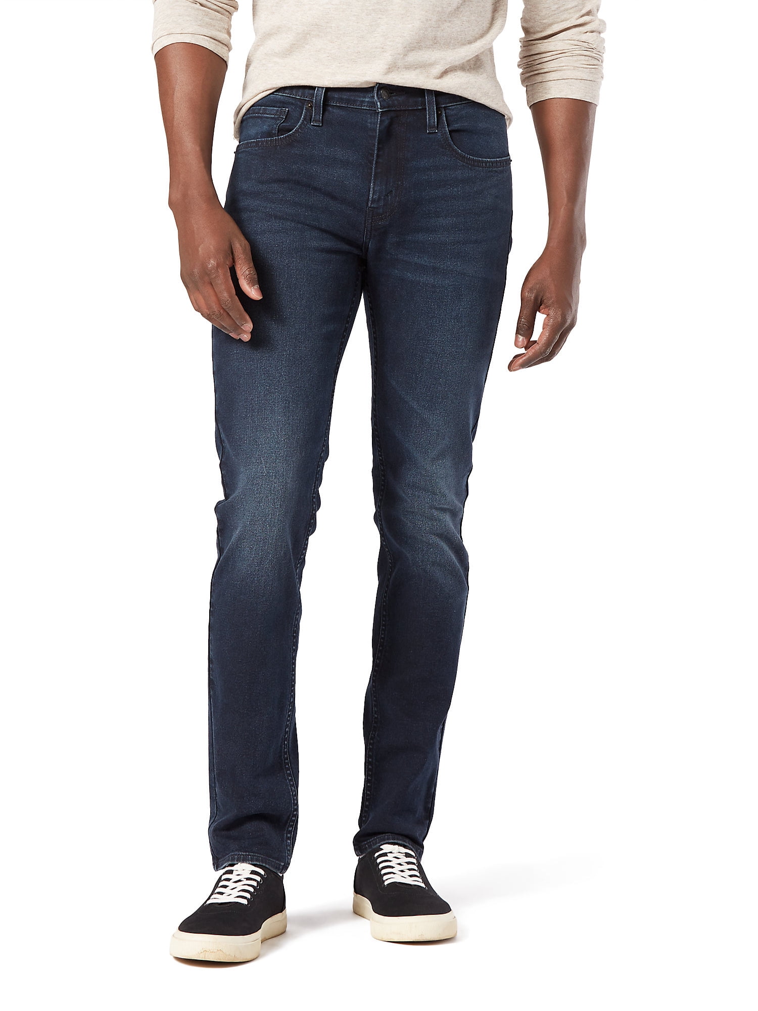 Levi Strauss Signature Men's Skinny Fit Jeans, Super Flex Denim, Low ...