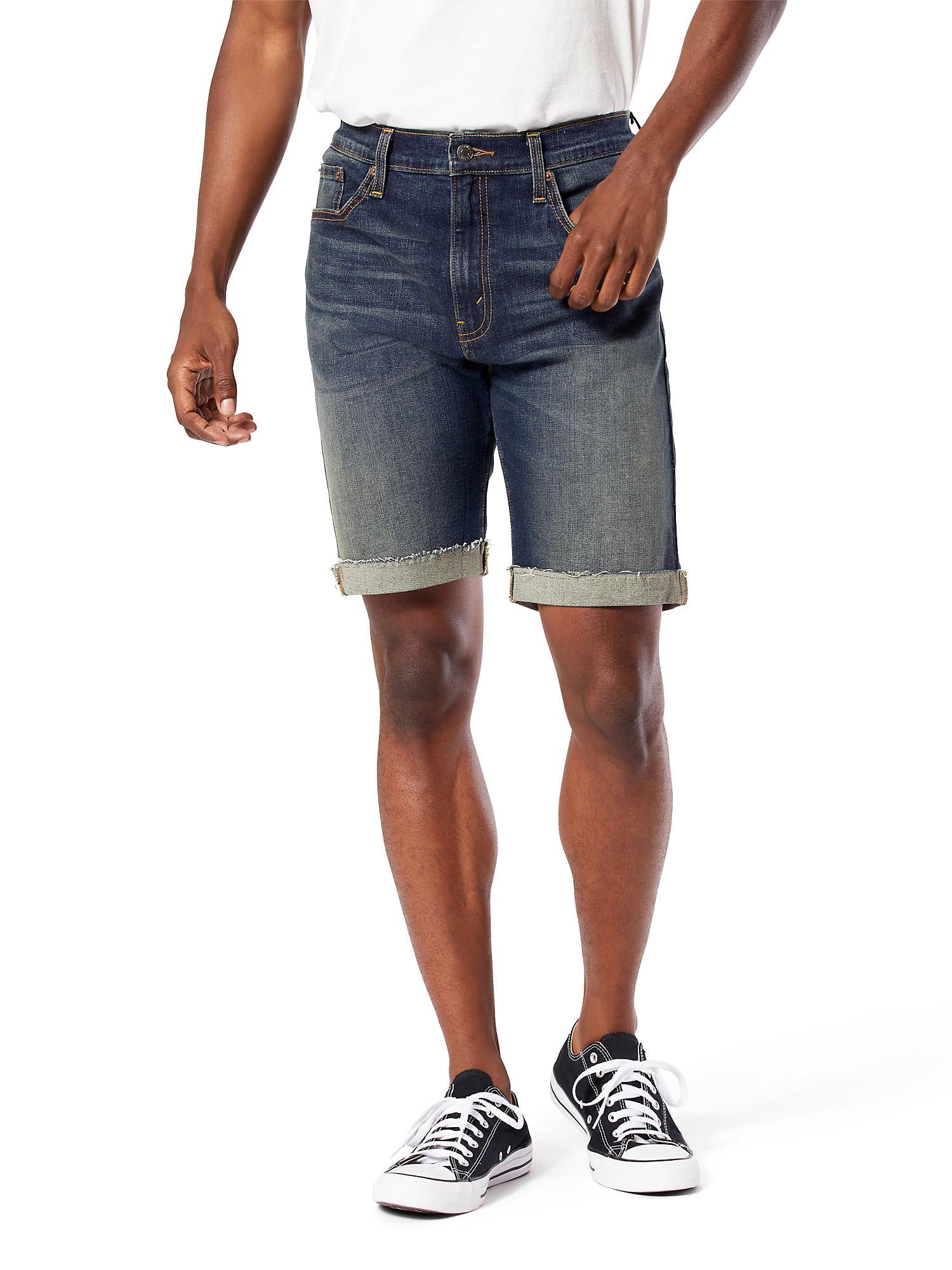 Levi Strauss Signature Men's Slim Cuffed Shorts - Walmart.com